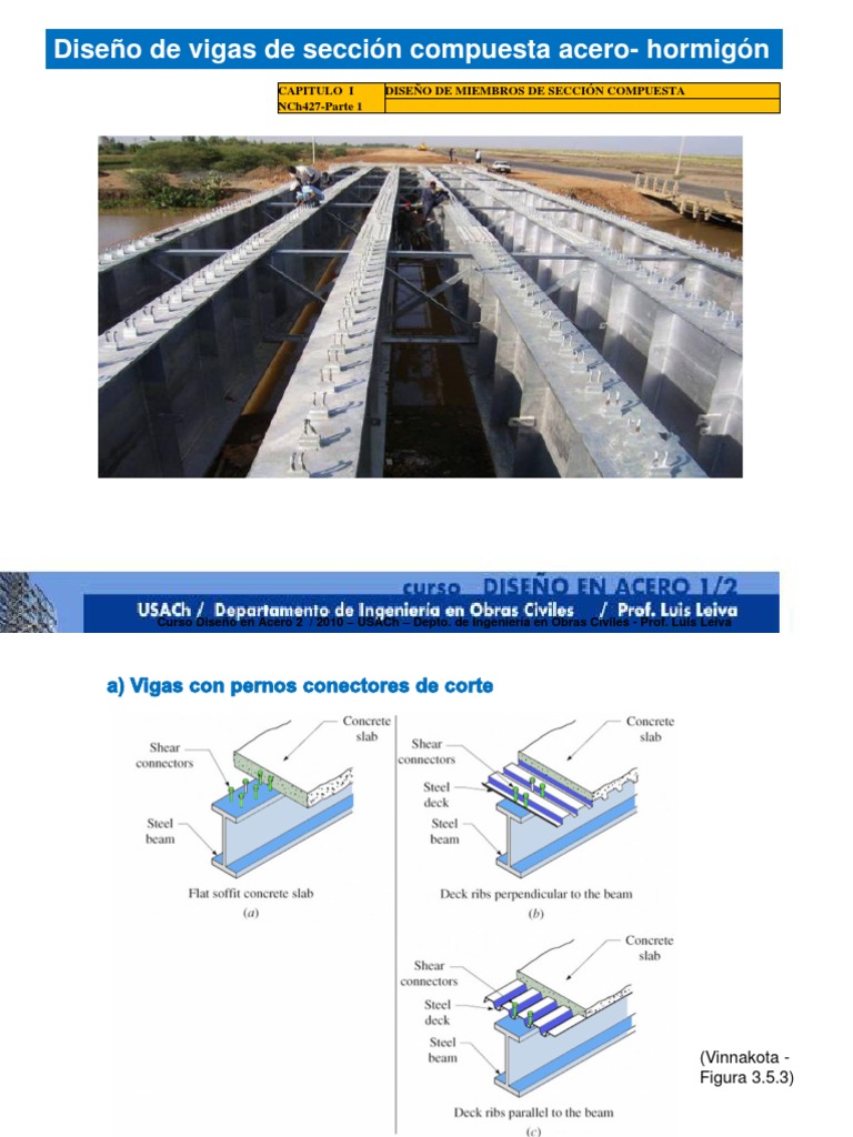 Diseño Vigas Compuestas 22-v1 | PDF | Viga (Estructura) | Doblar