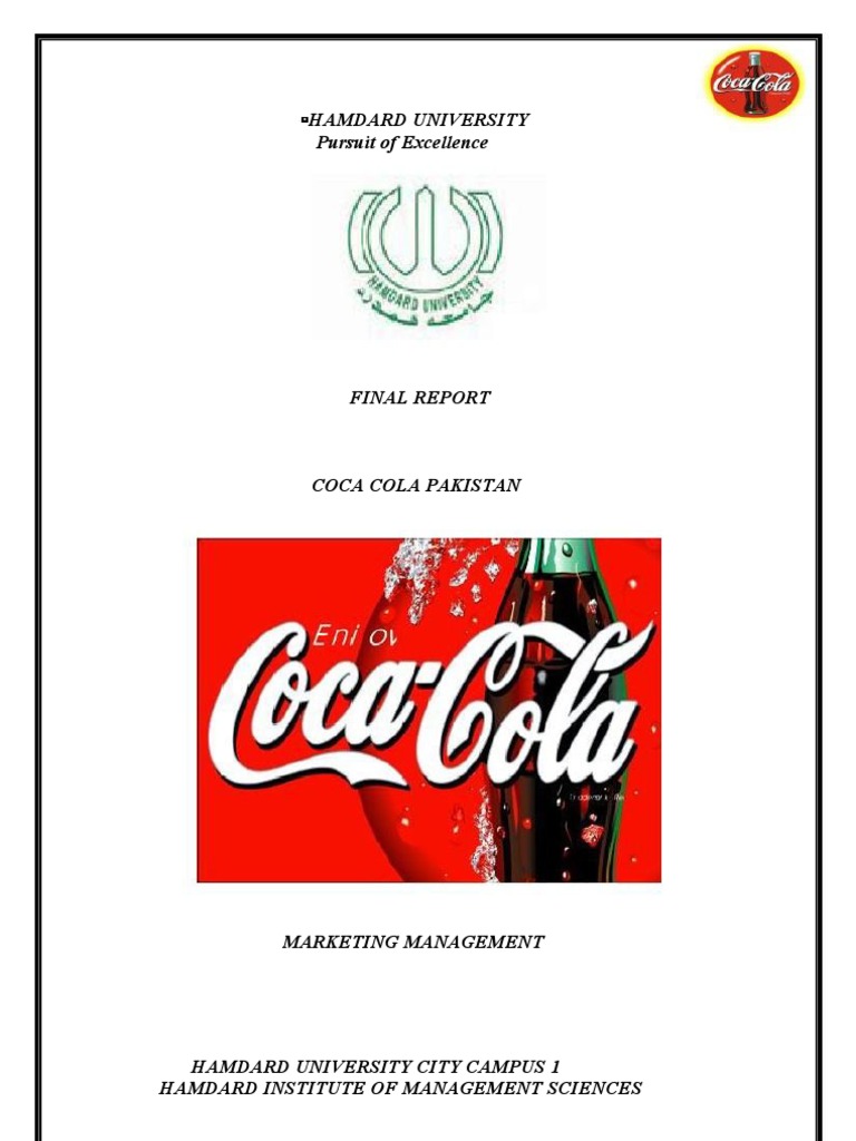Coca-Cola Pakistan Marketing Report | PDF | Coca Cola | The Coca Cola ...