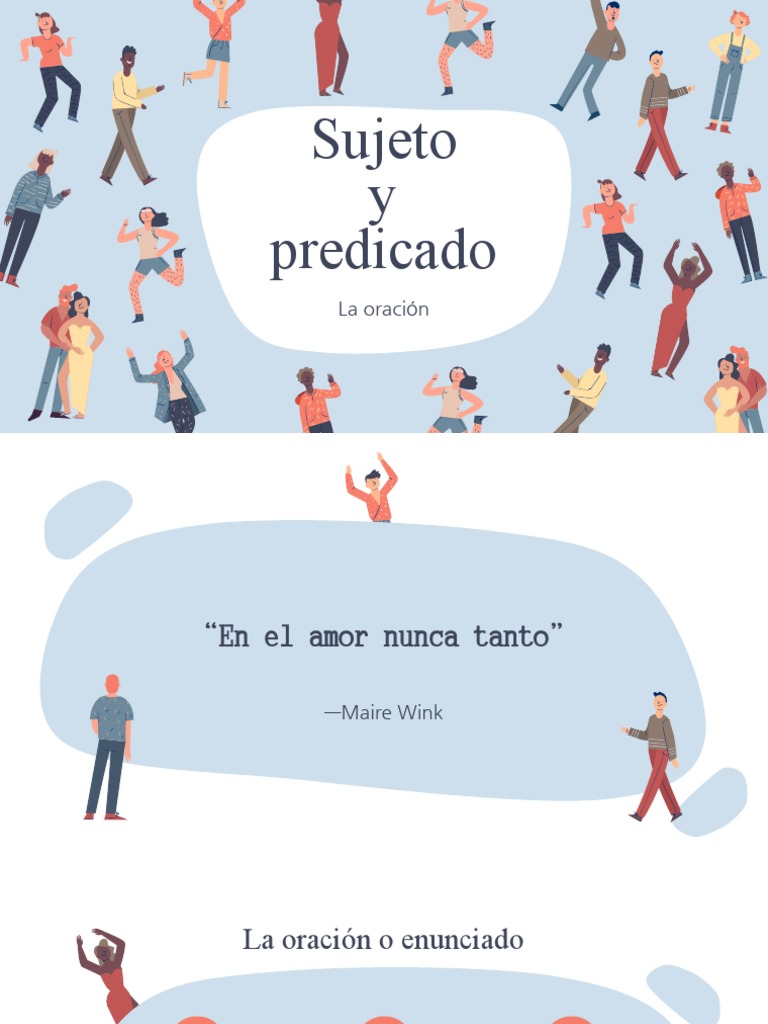 CG - Sujeto y Predicado | PDF | Asunto (gramática) | Predicado (Gramática)
