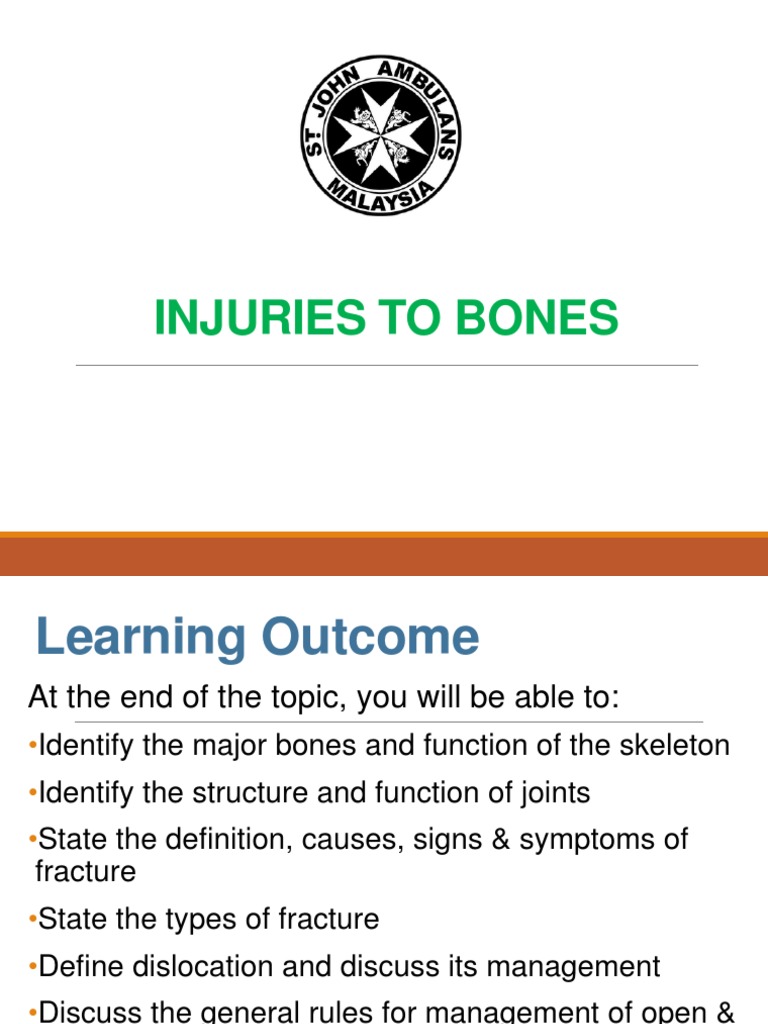 Bone Injury Identification & Management | PDF | Clinical Medicine ...