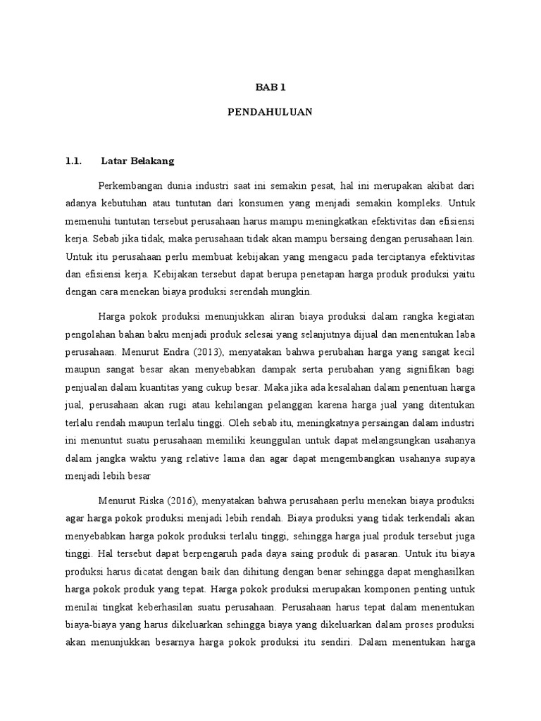 Konsep Dasar Cost Dan HPP | PDF