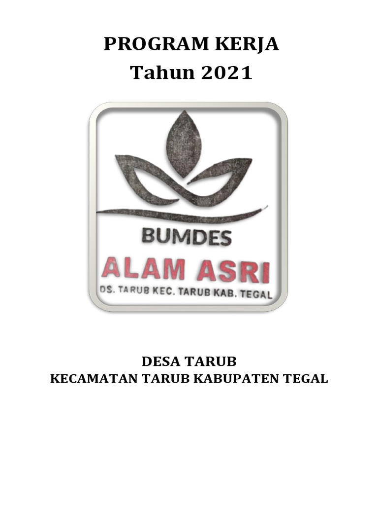 Program Kerja Bum Desa Alam Asri Final Pdf
