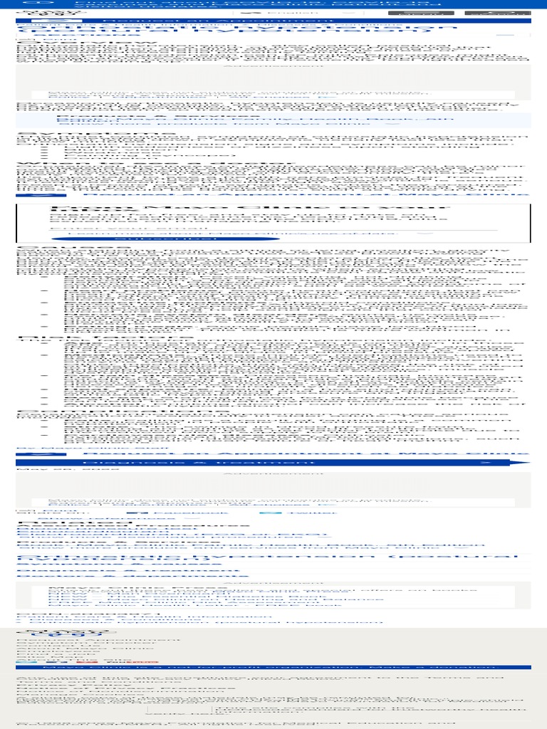 Orthostatic Hypotension (Postural Hypotension) - Symptoms and Causes ...