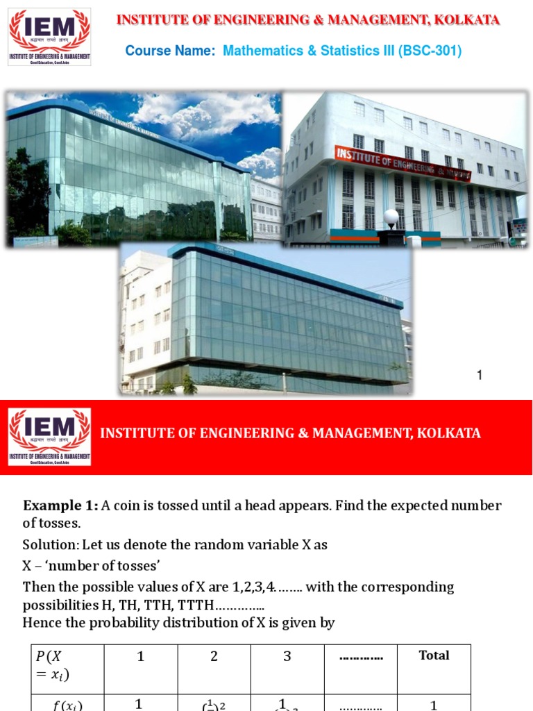 BSC-301 - Probability - Distribution 4 | PDF | Expected Value | Probability Distribution