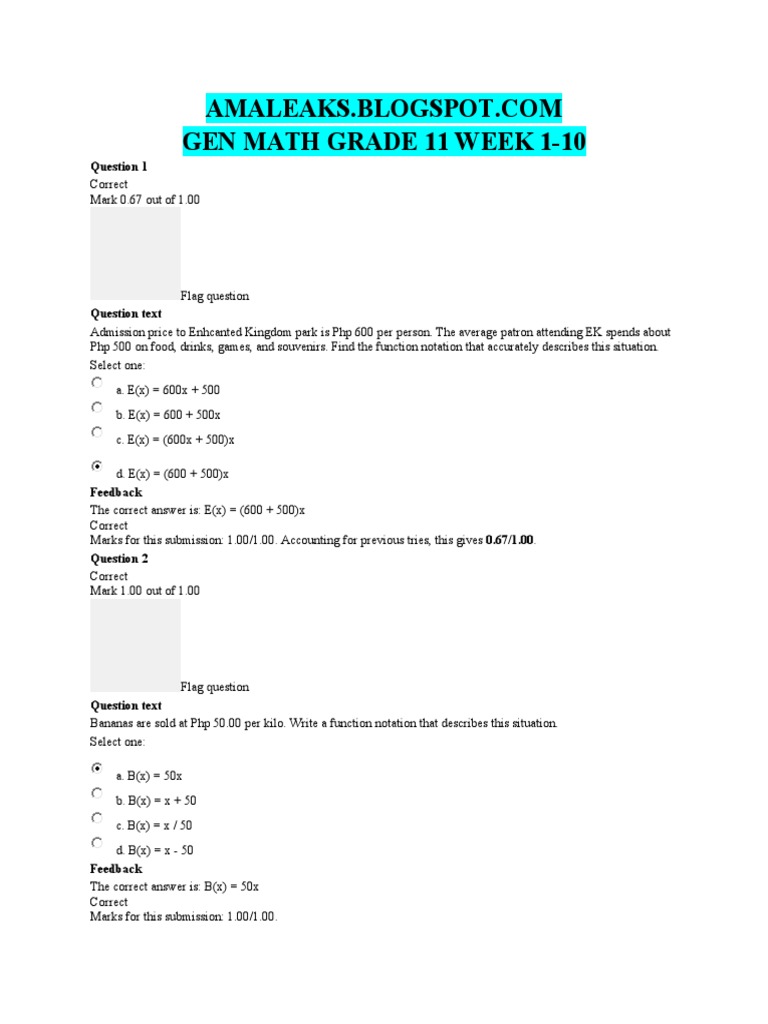 Amaleaks Blogspotcom Genmath Week 1 10 Pdf Fahrenheit 5107