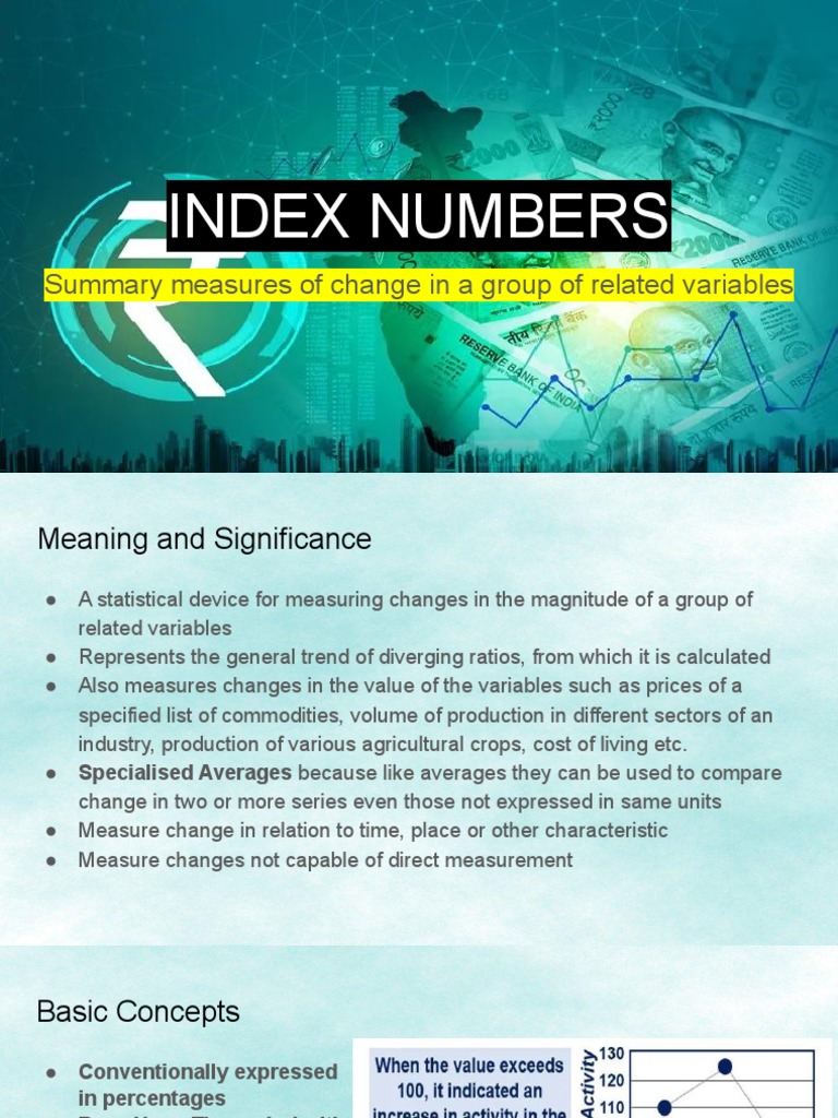 Index Numbers | Download Free PDF | Cost Of Living | Index (Economics)