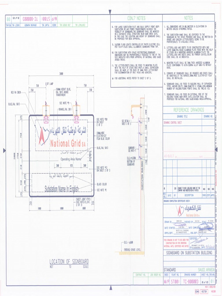Tc-800003-Signboard On Substation Building-R1 | PDF