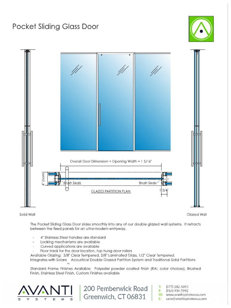 Pocket Slding Glass Door | PDF
