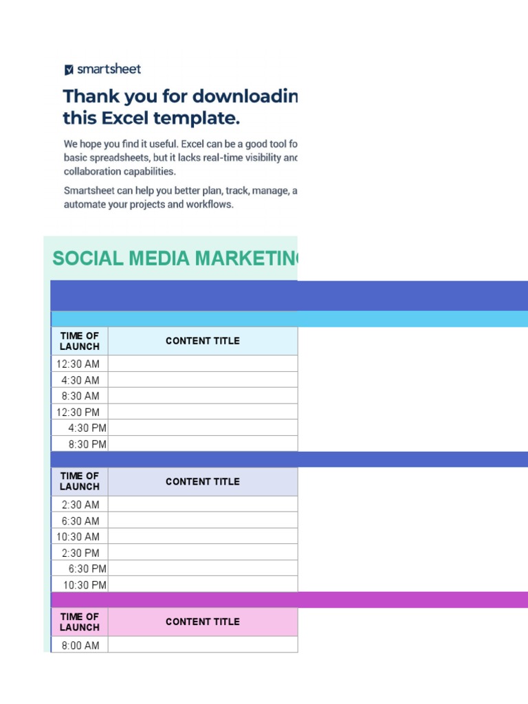 Social Media Marketing Calendar-V1 | PDF
