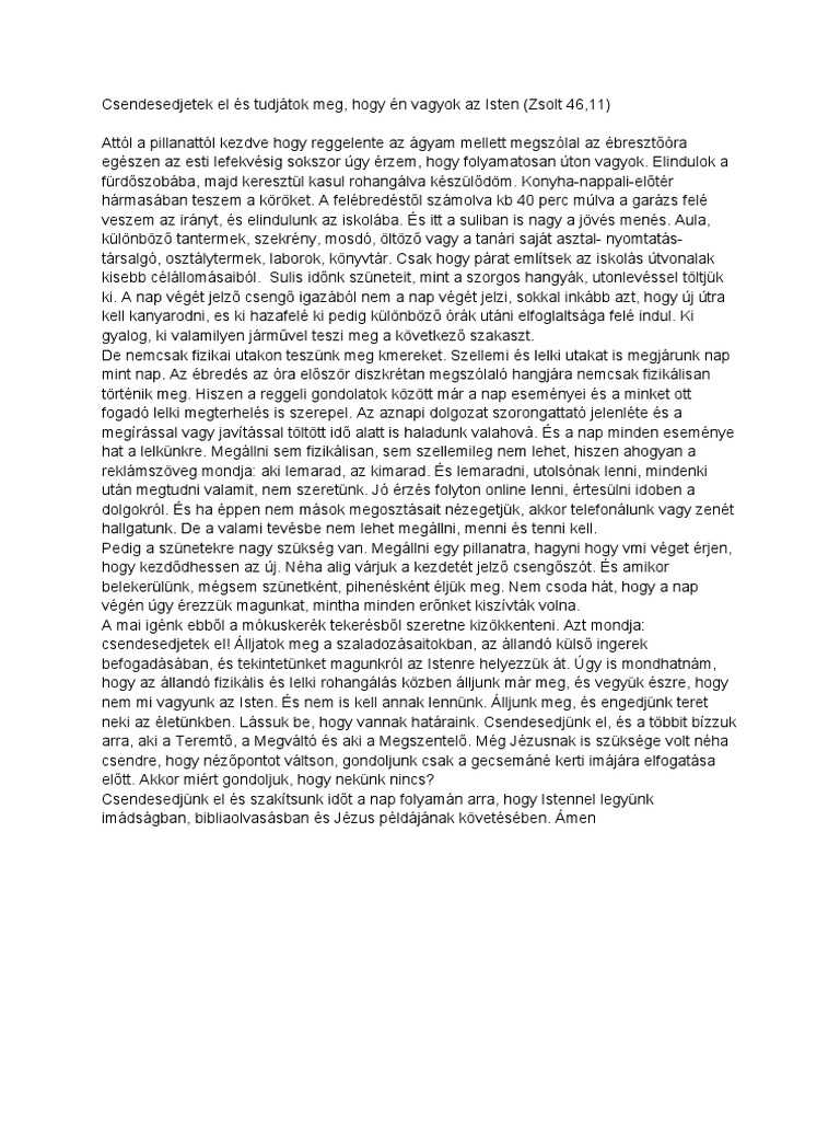 Zsolt 46,11 20221017 | PDF