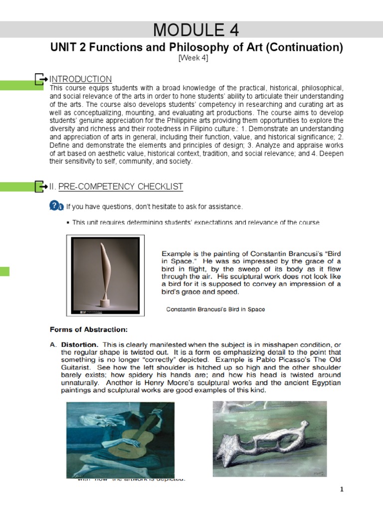 Art Appreciation Module 4 (Week 4) | PDF | Aesthetics | Learning