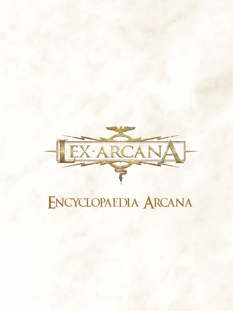 Lex Arcana - Enciclopedia Arcana | PDF