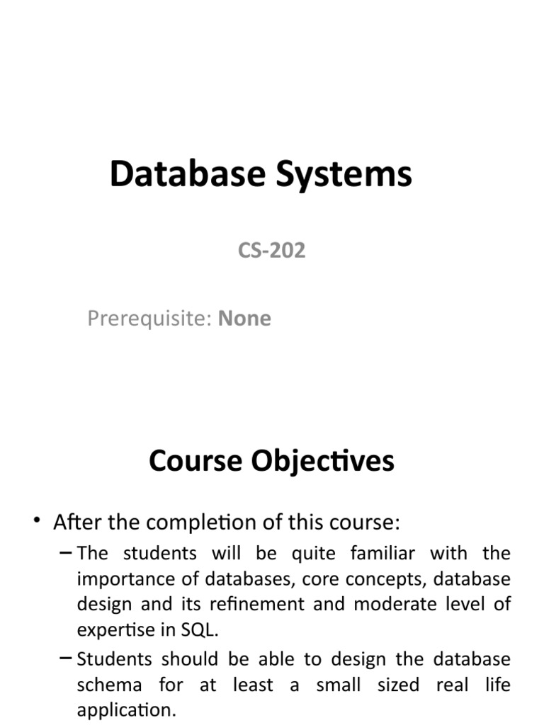 Database Systems (Introduction) | PDF | Databases | Relational Database Database Systems (Introduction) | PDF | Databases | Relational Database