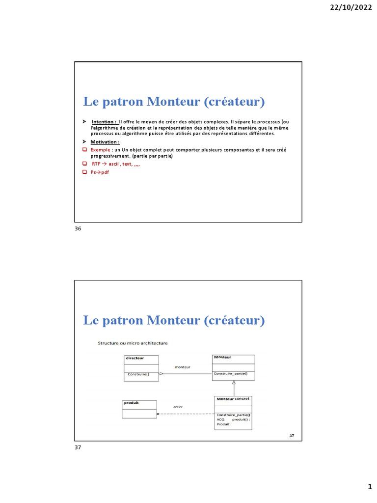 Cours Patron Partie2 | PDF | Interface (Informatique) | Développement de logiciel