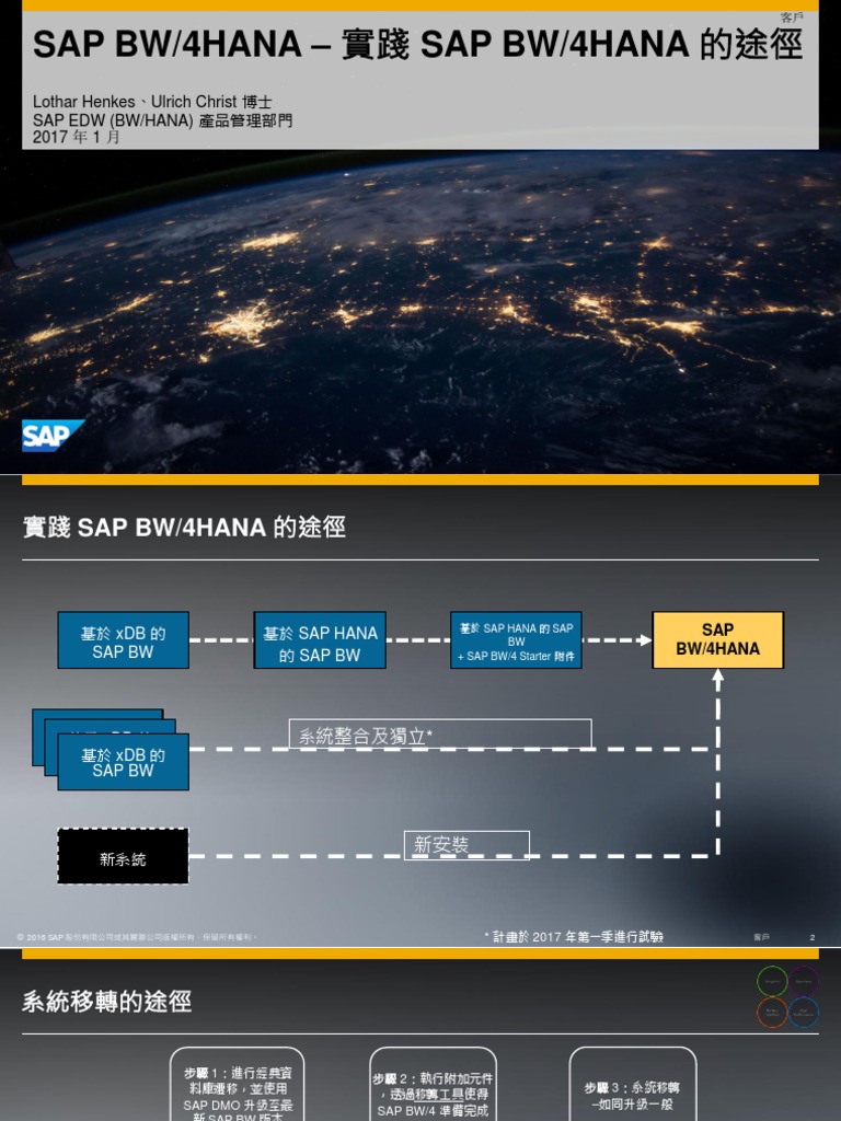 Sap Bw4hana 實現 Sap Bw4hana 的途徑_繁中 | PDF Sap Bw4hana 實現 Sap Bw4hana 的途徑_繁中 | PDF