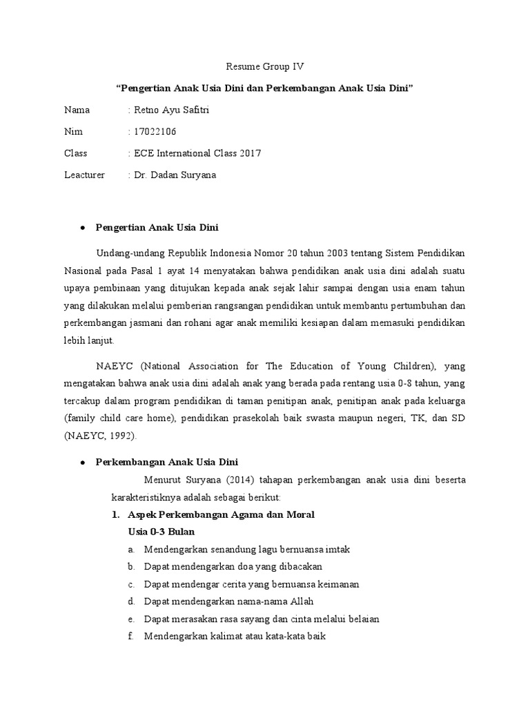 Resume Group IV E-Learning | PDF