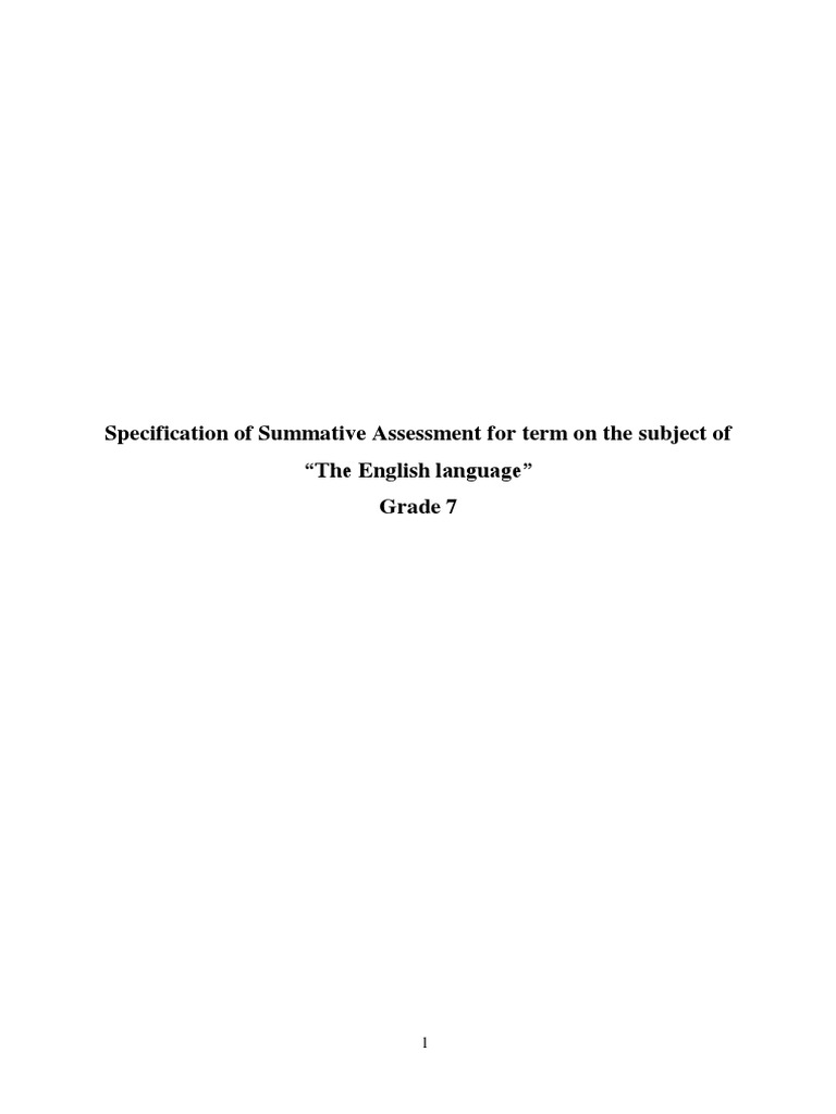 SS - SAT - English - Grade 7 - Eng | PDF | Educational Assessment ...