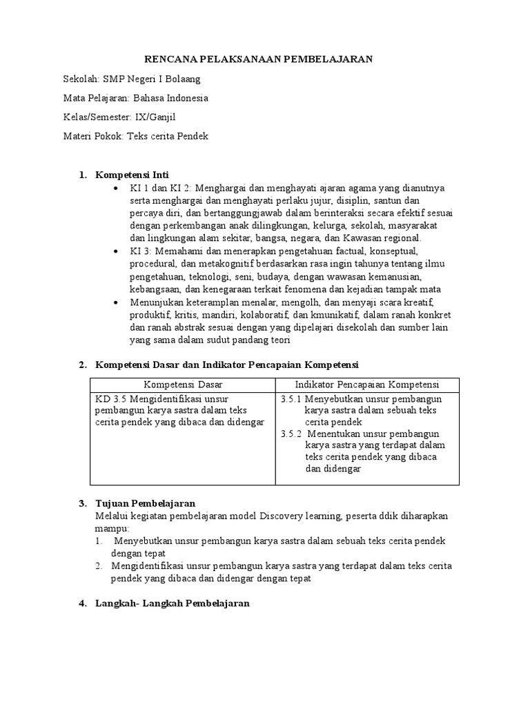 RPP Dellaa | PDF | Karier & Perkembangan