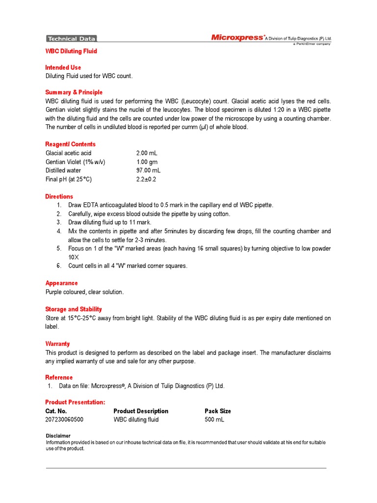 Wbc-Diluting-Fluid Technicaldetails 105520200904.093637 | PDF