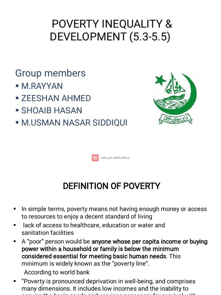 Poverty Inequality & Development PPT New | PDF | Poverty | Poverty ...