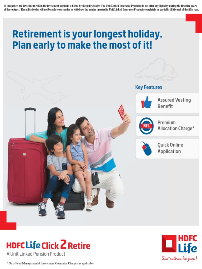 PP02201810982 HDFC Life Click 2 Retire Brochure Retail Brochure | PDF ...