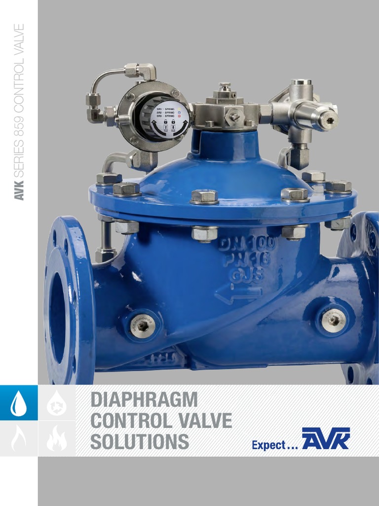 Diaphragm Control Valve Solutions - Brochure | Download Free PDF | Valve | Pump
