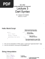 Lecture 1 - Intro To Flutter and Dart | PDF | Computer Architecture | Computer Engineering