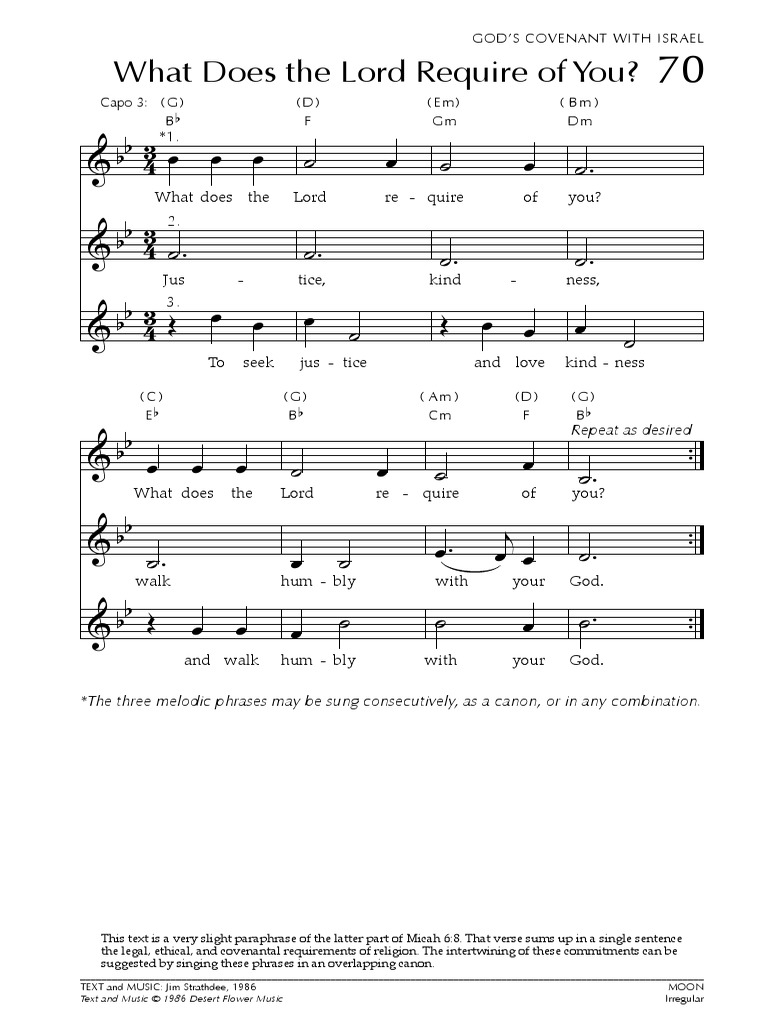 70-What Does The Lord Require of You | PDF