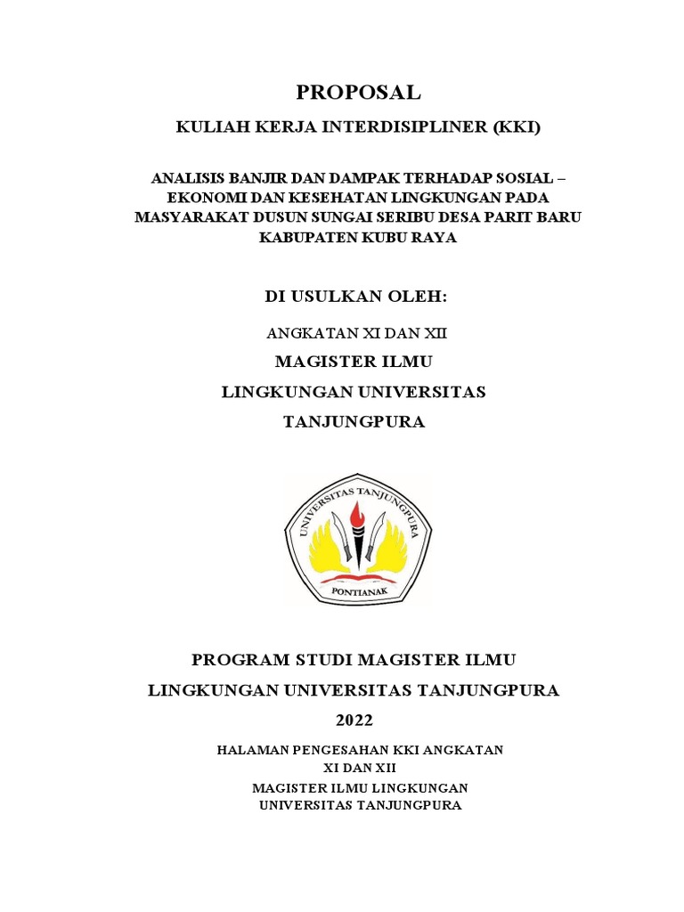 Proposal: Kuliah Kerja Interdisipliner (Kki) | PDF | Seni
