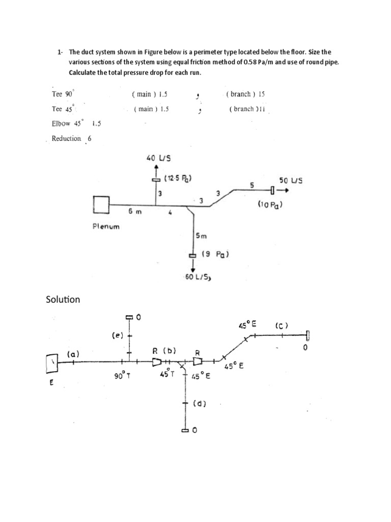 Example of Duct System Design | PDF