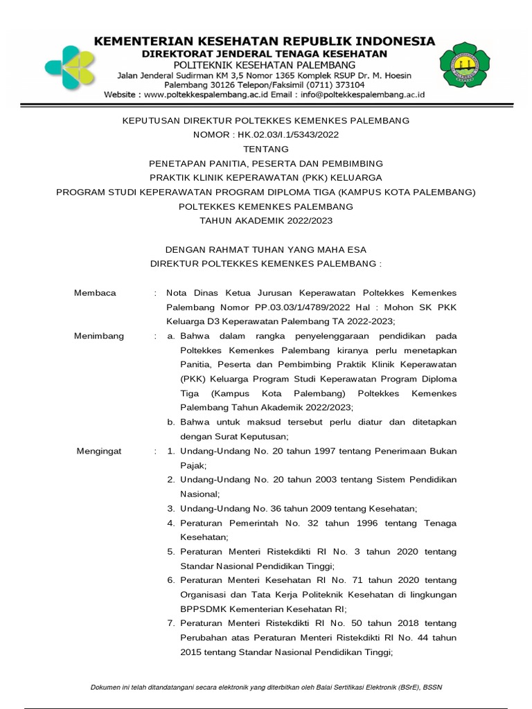 SK PKK Keluarga | PDF