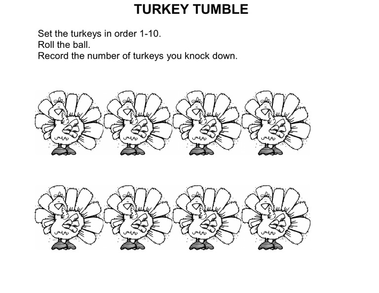 Turkey Tumble Game Instructions | PDF