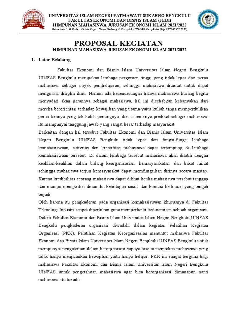 Tugas Proposal HMJ | PDF
