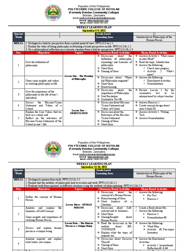 WLP Q1 G11-Philosophy | PDF | Truth | Learning