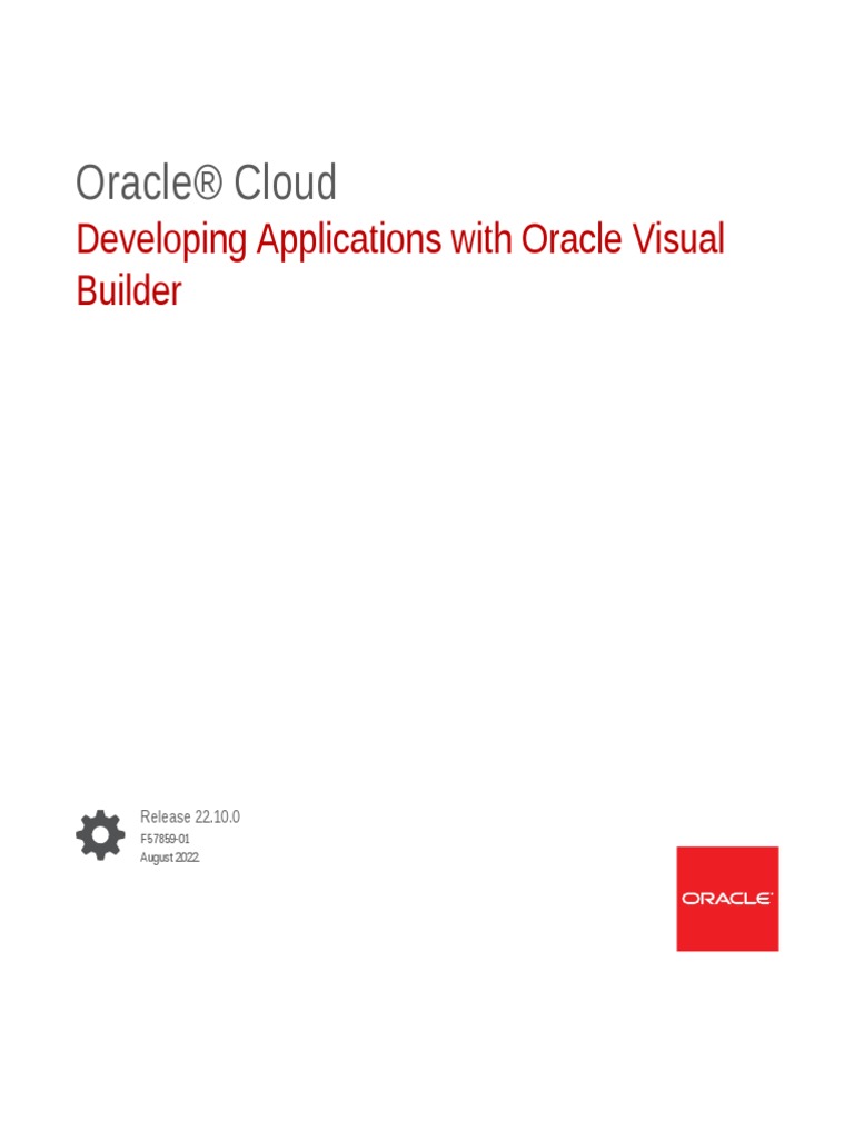 Developing Applications Oracle Visual Builder Pdf World Wide Web Internet And Web