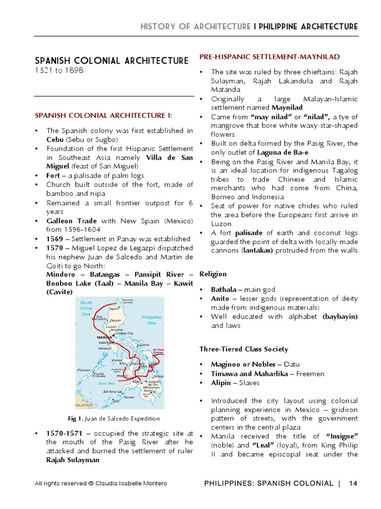 HOA Philippine Arch SpanishColonial - pdf-1 | PDF | Architectural ...