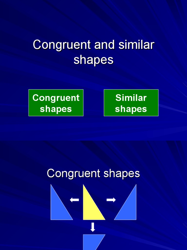Congruent and Similar Shapes | PDF | Shape | Geometry
