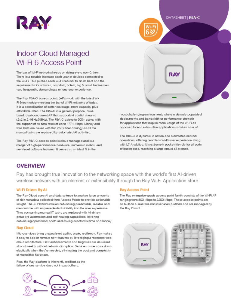 R6A C Datasheet | Download Free PDF | Ieee 802.11 | Wi Fi