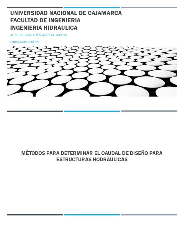 Caudal Maximo de Diseño | PDF | Descarga (hidrología) | Precipitación