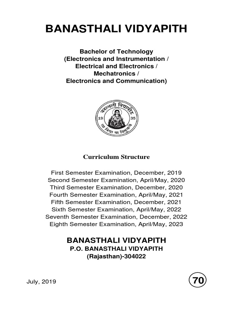 B.tech (Ee Ec Ei MCTR) | Download Free PDF | Engineering | Electrical ...