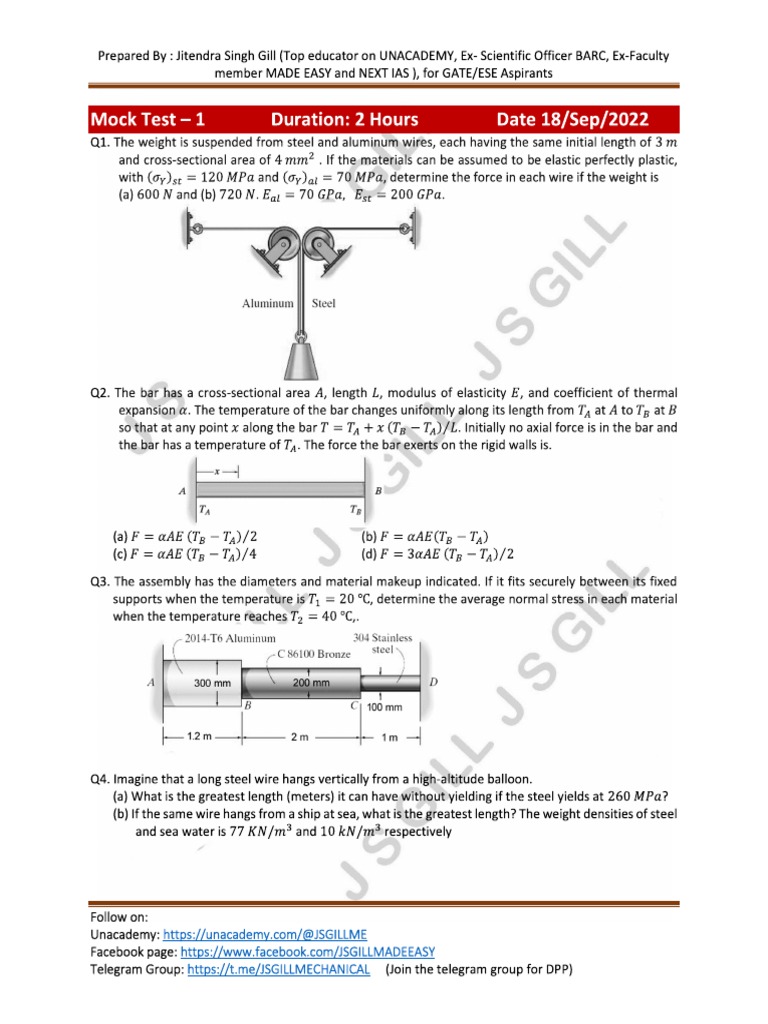 Mock Test - 1 | PDF