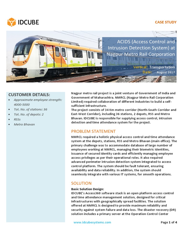 Nagpur Metro Case Study | PDF | Access Control | Computing
