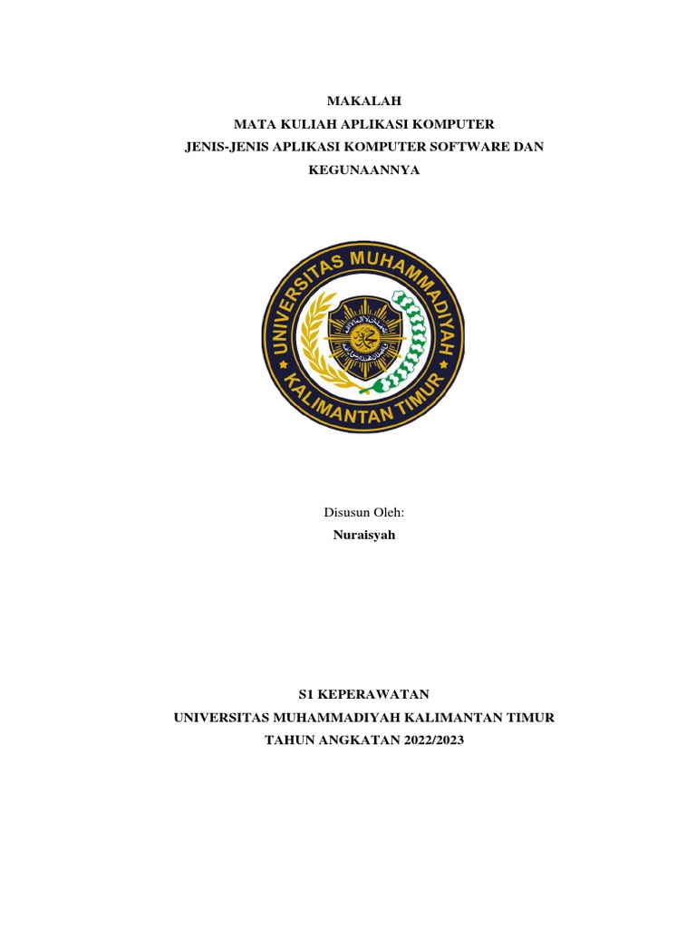 Jenis-Jenis Aplikasi Komputer Software Dan Kegunaannya | PDF