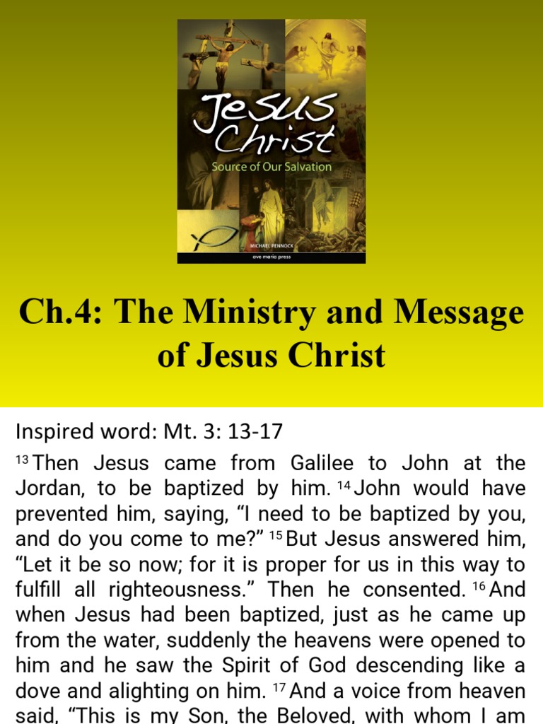 Summary of Jesus' Ministry and Teachings | PDF | Jesus | Eucharist