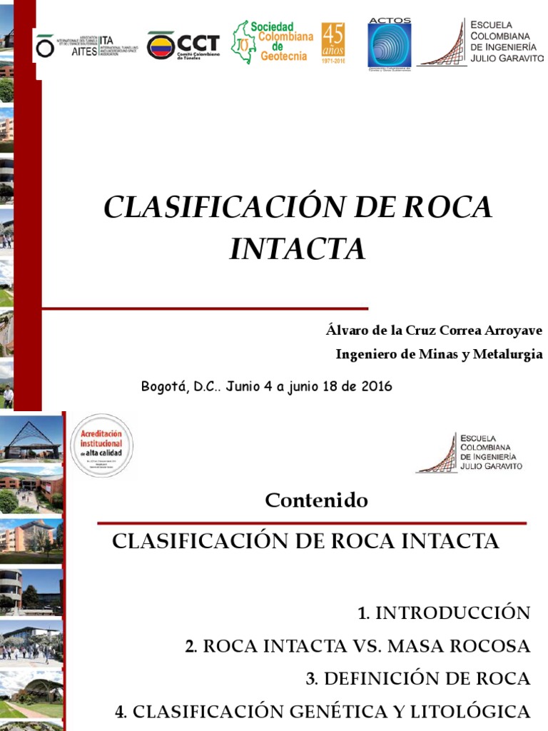 C1.5. Clasificación de Roca Intacta | Descargar gratis PDF | Roca ...