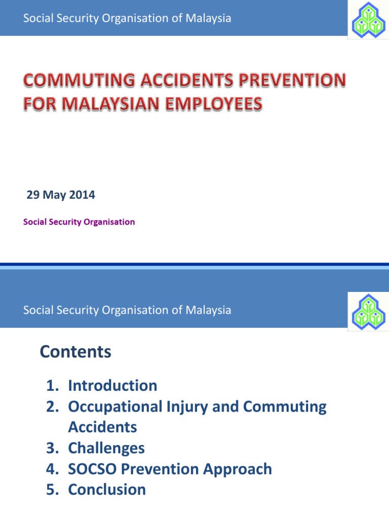 5 Socso - Occupational and Commuting Accidents Statistics | PDF | Cost ...
