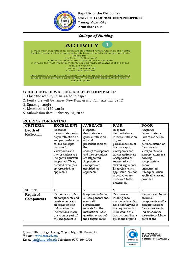 Activity 1 and 2 | Download Free PDF | Nursing | Health Care