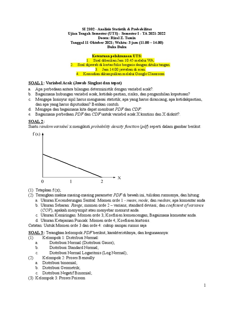 UTS Probstat Rizal | PDF