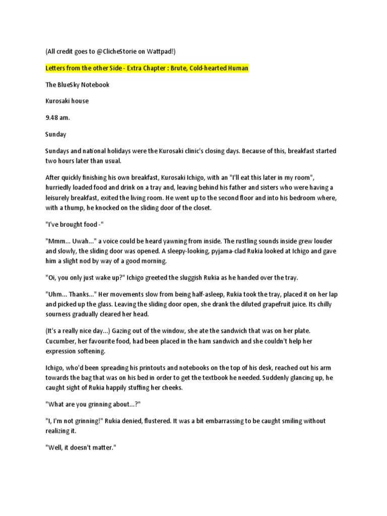 Letters from the Other Side: Extra Chapter | PDF