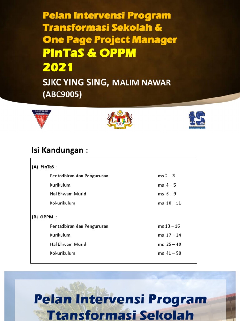 CTH Pintas - Oppm Hem - SJKC Ying Wah | PDF